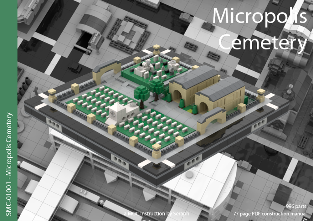 LEGO MOC Micropolis Cemetery by Seraph | Rebrickable - Build with LEGO
