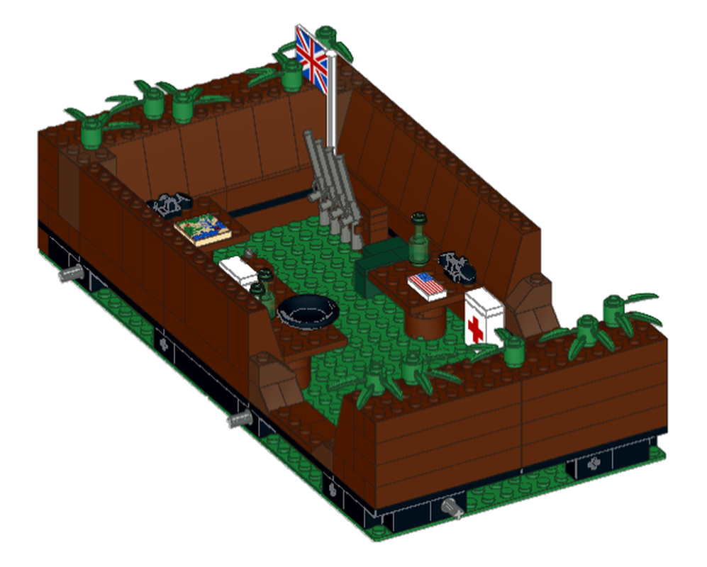 LEGO MOC WW1 Trench- Command Section by militarybricks1 | Rebrickable ...