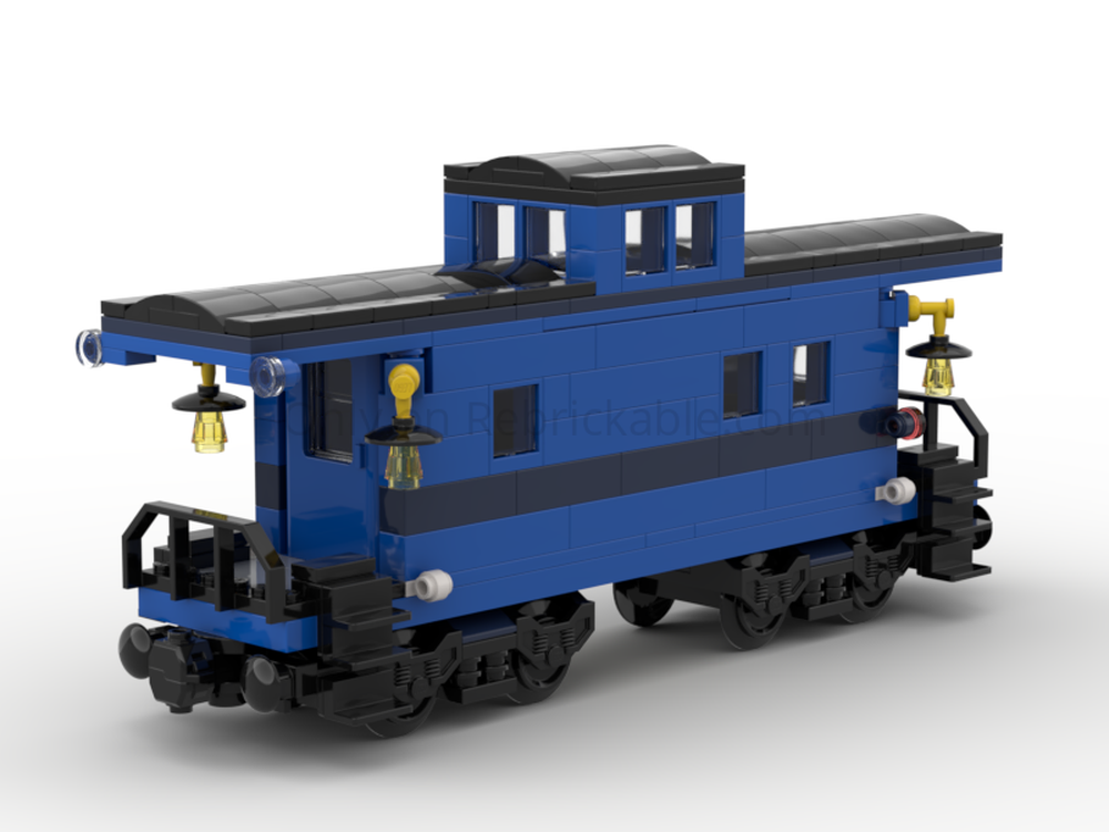 LEGO MOC CSX Caboose - V2 by legotrainfan84 | Rebrickable - Build with LEGO