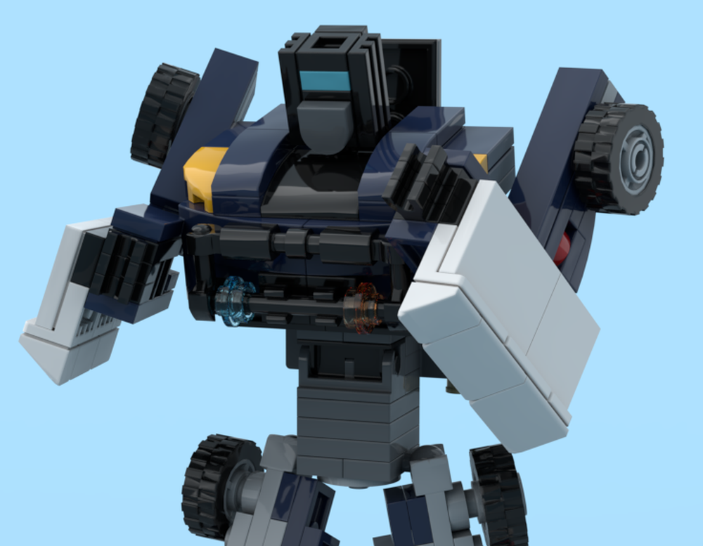 LEGO MOC transformers barricade G1 dark blue version by grosnoob51 ...