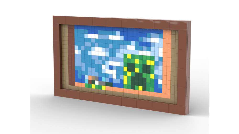 LEGO MOC Creeper Picture and Frame by Camobricktape | Rebrickable ...