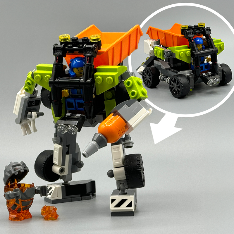 LEGO MOC-215670 Power Miners Transformer – (Fan‑Made) Build ...