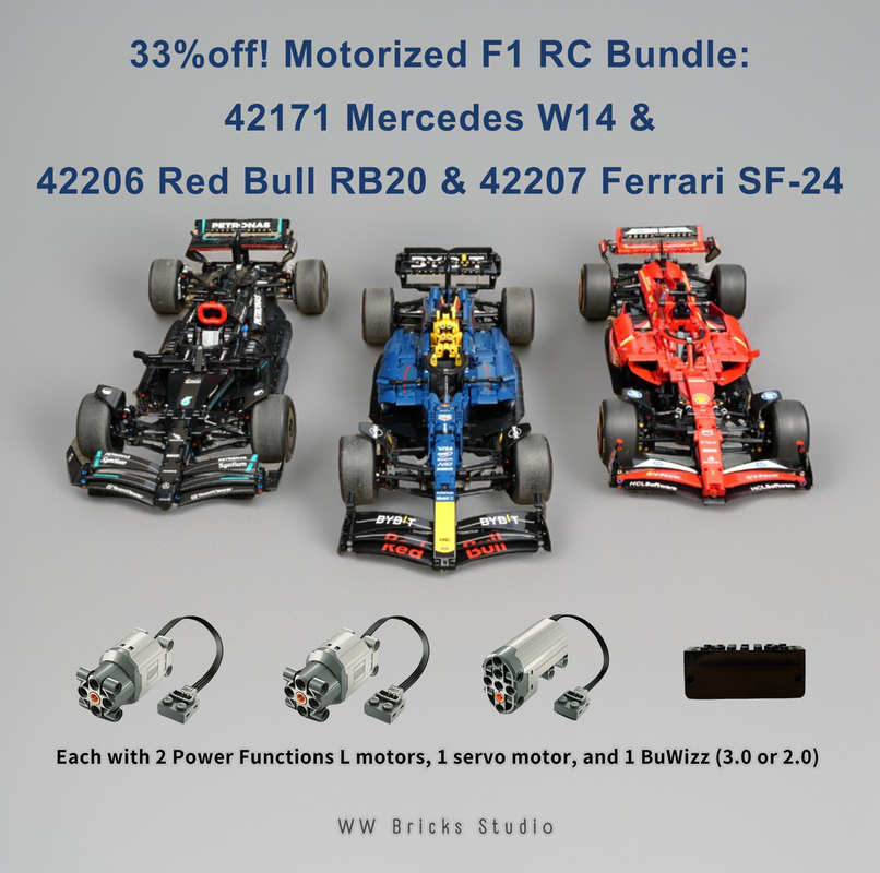 LEGO MOC-215690 33% Off! Motorized F1 RC Bundle – 42171 Mercedes W14 ...