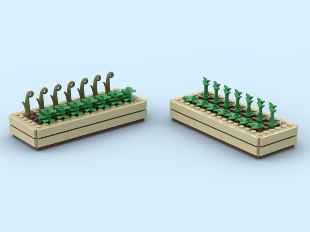 LEGO MOC Raised Garden Beds by WILD_BLUEY | Rebrickable - Build with LEGO