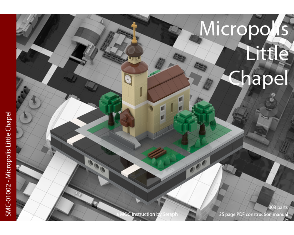 LEGO MOC Micropolis Little Chapel by Seraph | Rebrickable - Build with LEGO