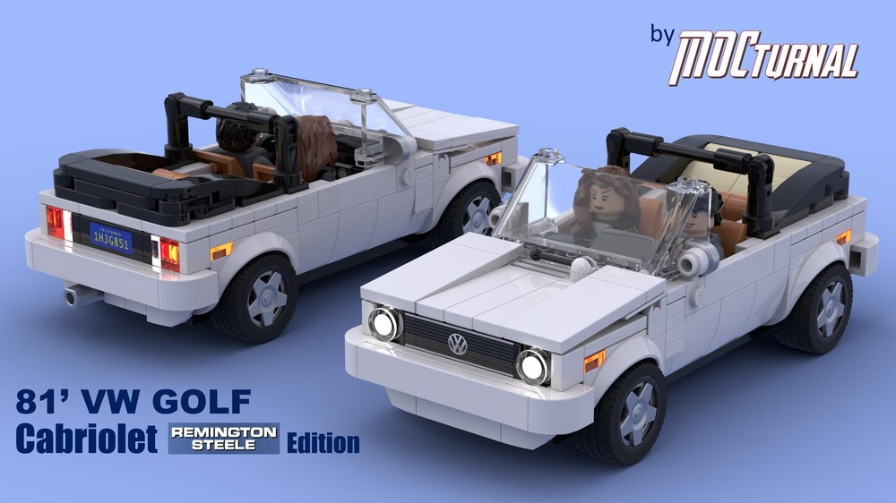 LEGO MOC MOCturnal 81' VW Golf MK1 Cabriolet (Remington Steele edition ...