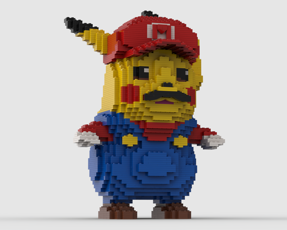 LEGO MOC Pika Mario by stefception | Rebrickable - Build with LEGO