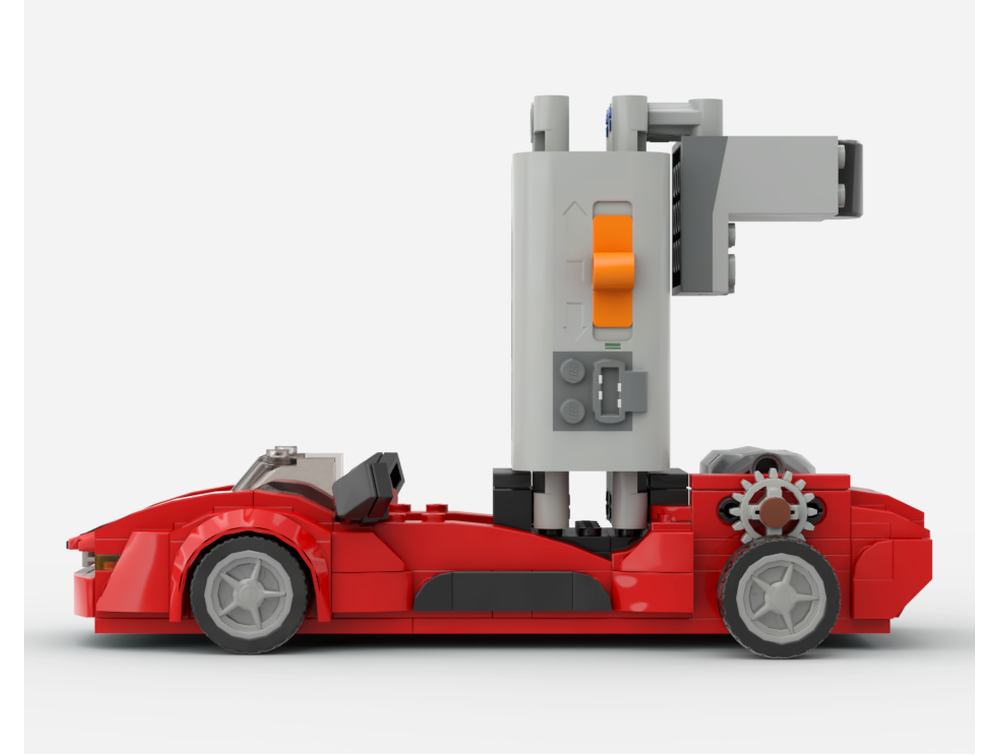 LEGO MOC Simple RC Car - Red Sport Car by Agilinzzz | Rebrickable ...
