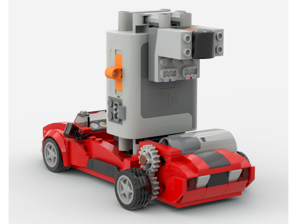 LEGO MOC Simple RC Car - Red Sport Car by Agilinzzz | Rebrickable ...