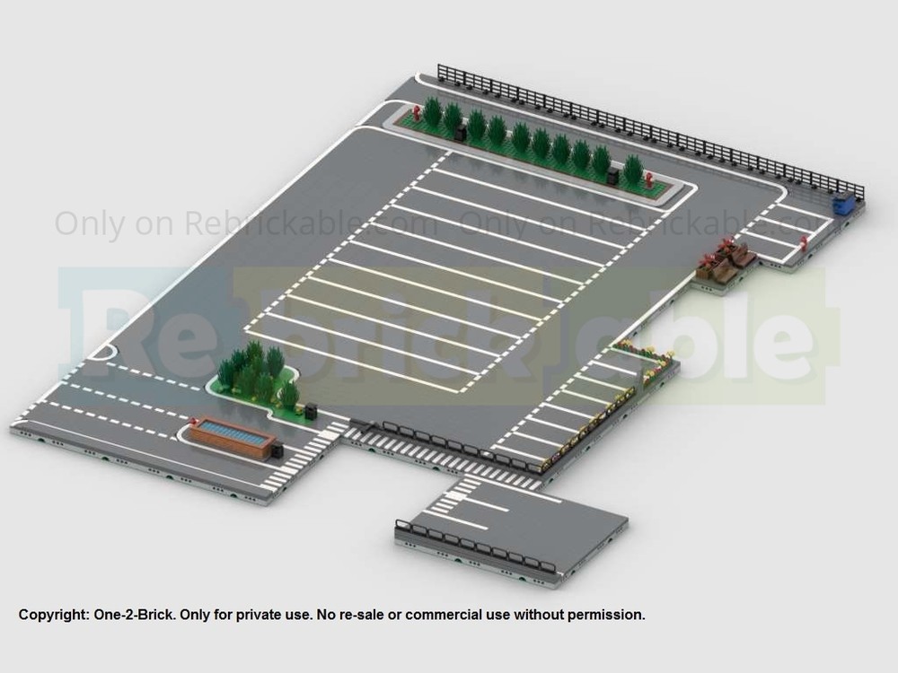 LEGO MOC V2: Modular Logistics Center - Large Parking Area by ONE-2 ...