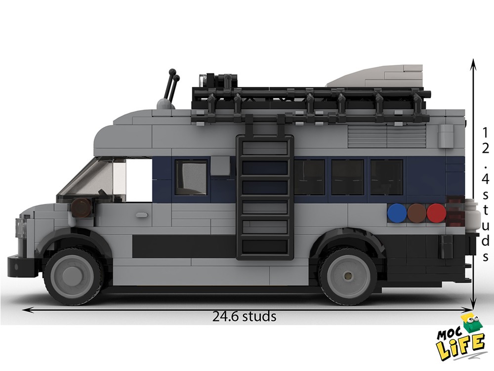 LEGO MOC Ford Transit 350 camper by MocLife | Rebrickable - Build with LEGO