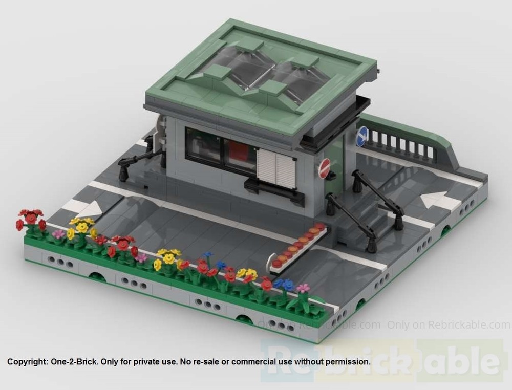 LEGO MOC V2: Modular Logistics Center - Gatehouse by ONE-2-BRICK ...