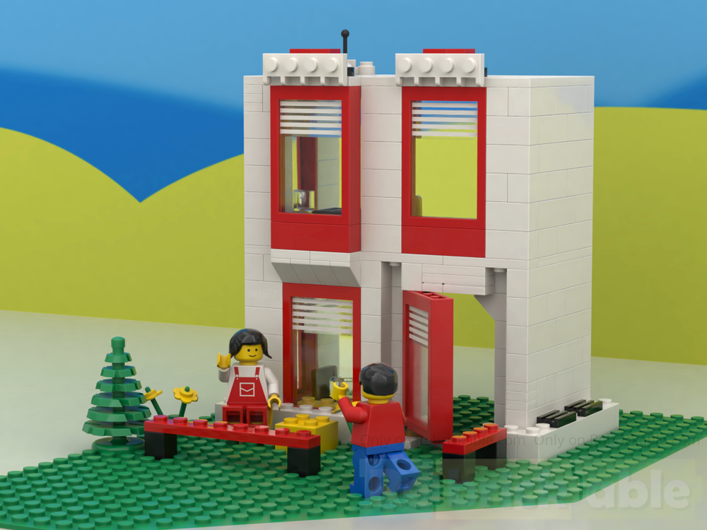 LEGO MOC 6380 Upside down house by se1977 | Rebrickable - Build with LEGO