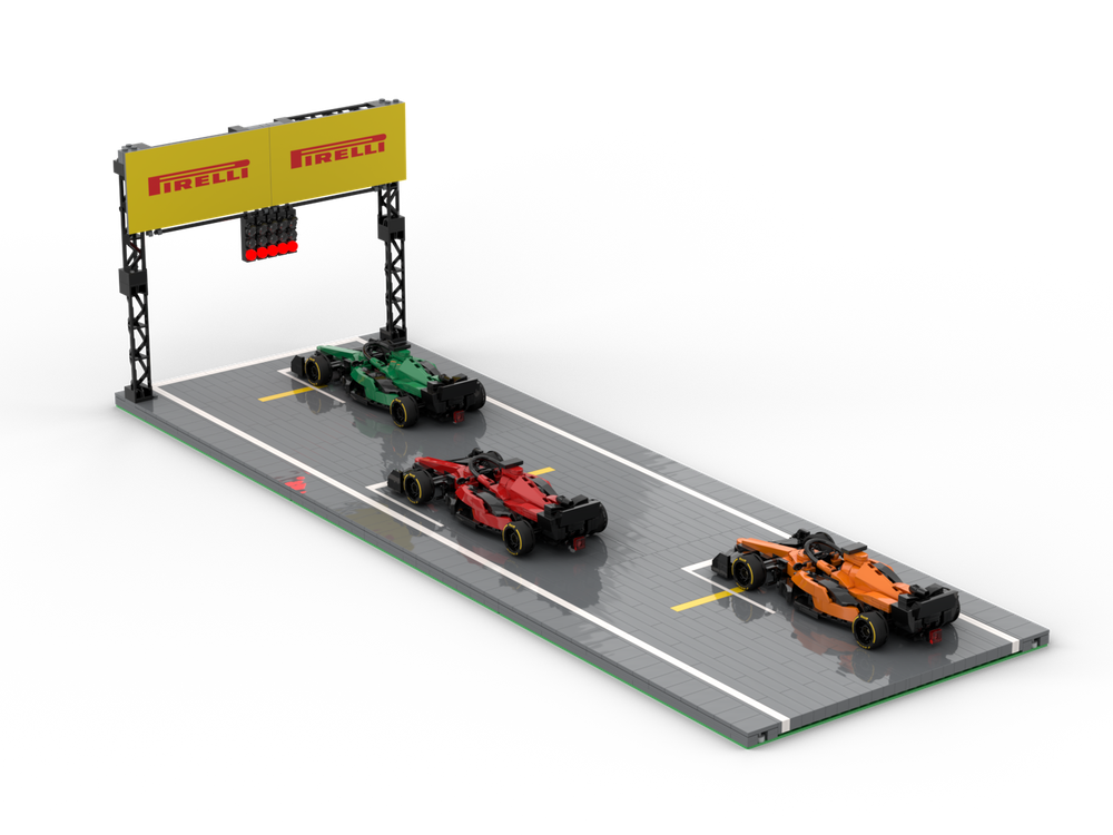 LEGO MOC F1 Starting Grid - Speed Champions display by Tavernellos ...