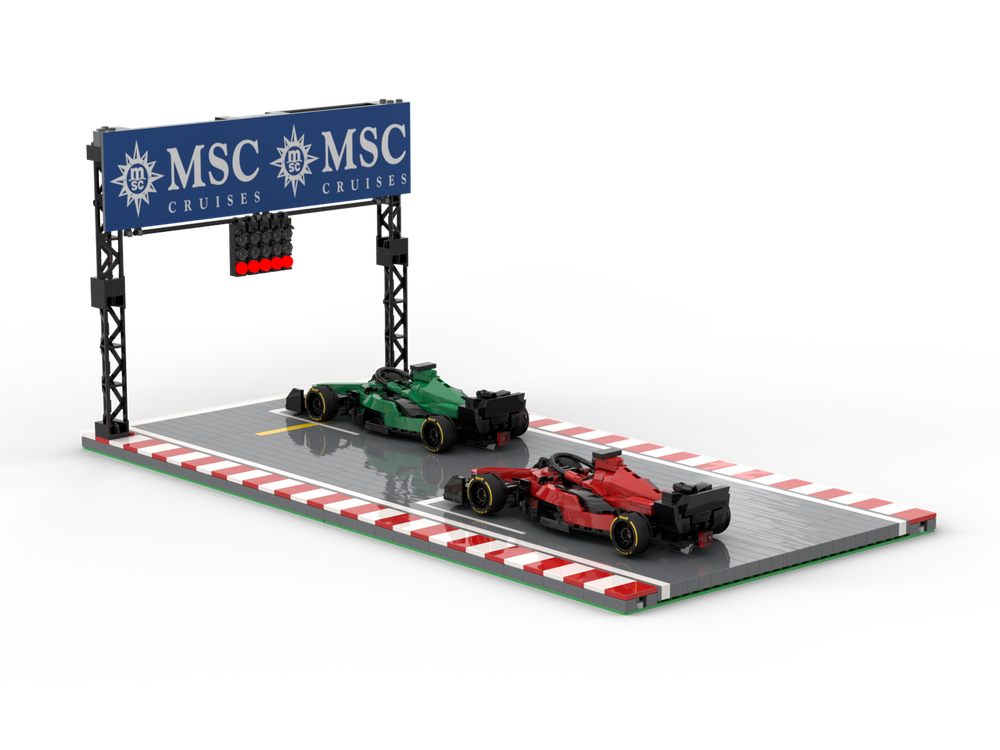 LEGO MOC-215823 F1 Starting Grid - Speed Champions display by ...