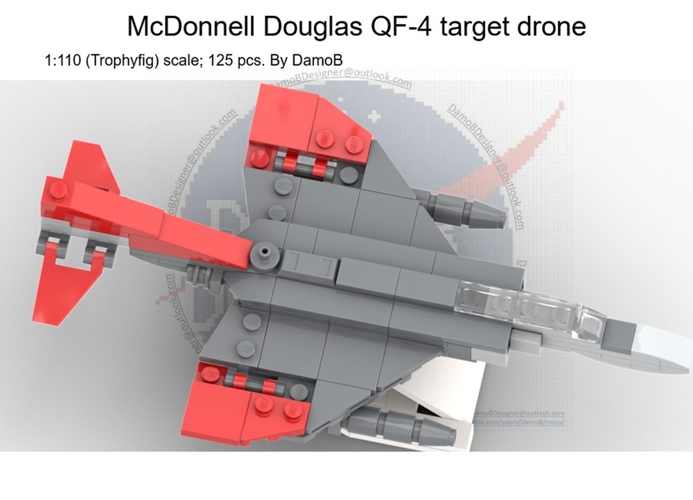 LEGO MOC USAF McDonnell Douglas Q-4 target drone by DamoB | Rebrickable ...