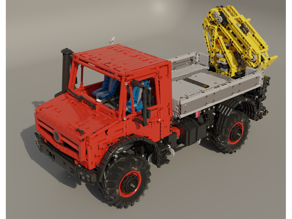LEGO MOC Mercedes-Benz Unimog u5023 with a 16 speed gearbox, and with ...