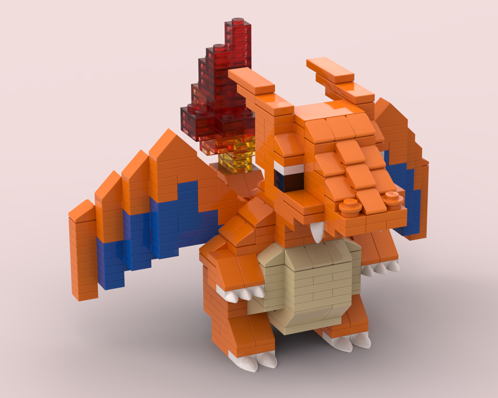 LEGO MOC Charizard - Pokemon by stefception | Rebrickable - Build with LEGO