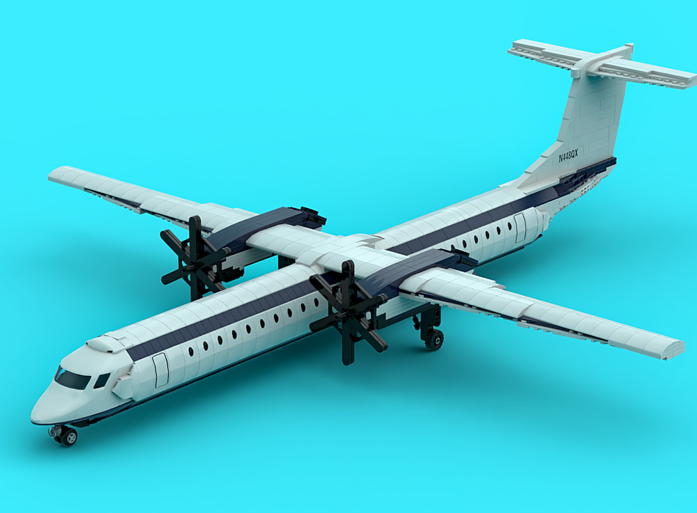 LEGO MOC-215862 Dash 8 Q400 by mshenn | Rebrickable - Build with LEGO