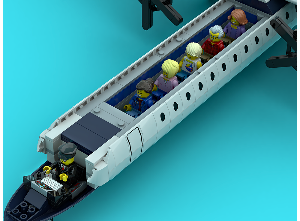 LEGO MOC-215862 Dash 8 Q400 by mshenn | Rebrickable - Build with LEGO