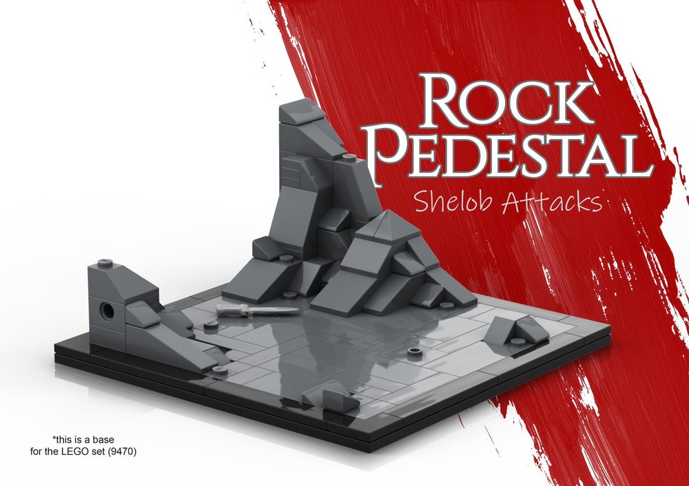 LEGO MOC ROCK PEDESTAL (Shelob Attacks) by WineBrickPoetry ...