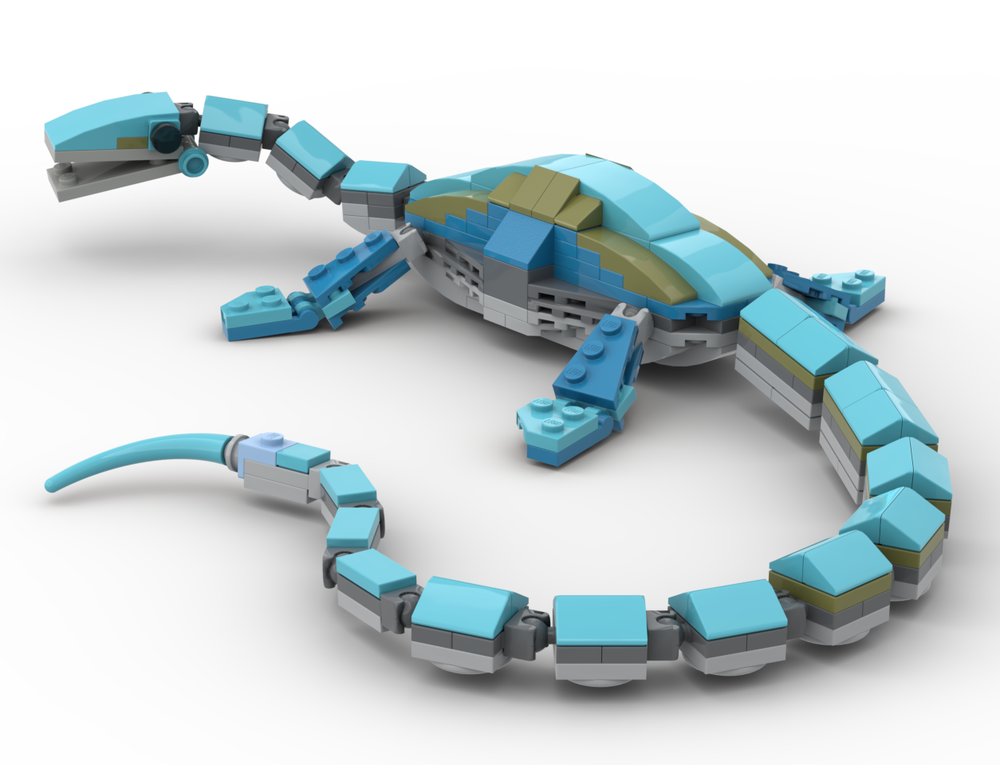 LEGO MOC Cope's Elasmosaurus by CommonDescent | Rebrickable - Build ...