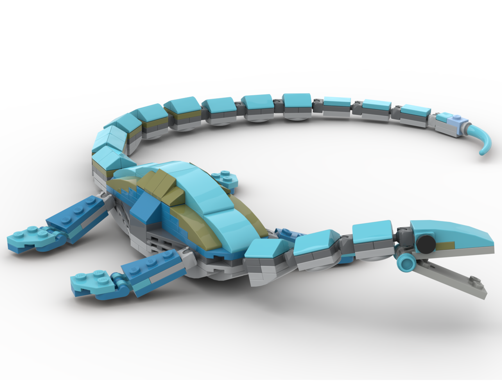 LEGO MOC Cope's Elasmosaurus by CommonDescent | Rebrickable - Build ...