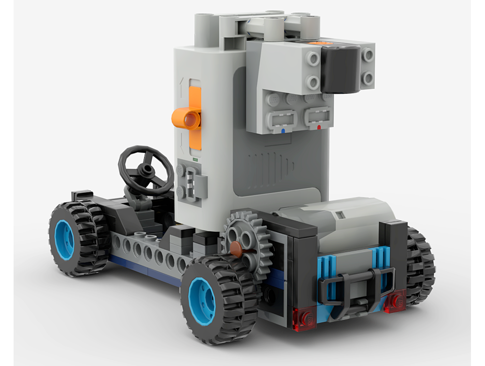 LEGO MOC Simple RC Vehicle Chassis – Reinforced V1.1 (10-Gear Ratio) by ...