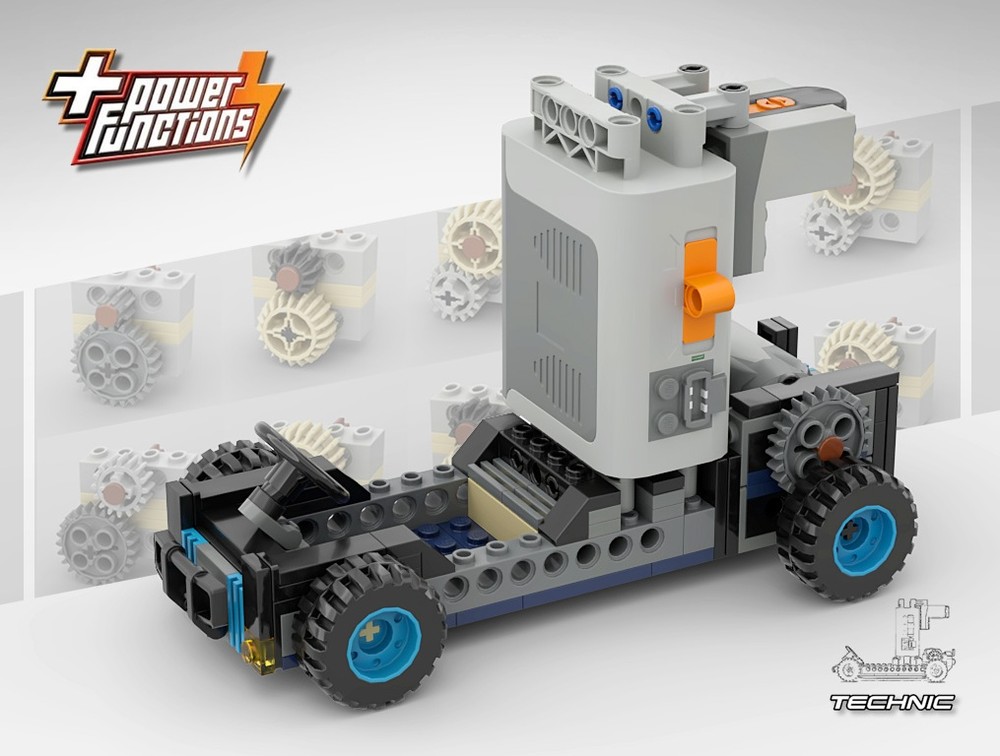 LEGO MOC Simple RC Vehicle Chassis – Reinforced V1.1 (10-Gear Ratio) by ...