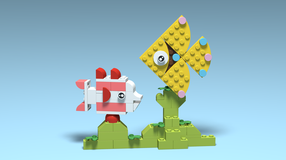 LEGO MOC 11039 Tropical Fish by mattking4 | Rebrickable - Build with LEGO