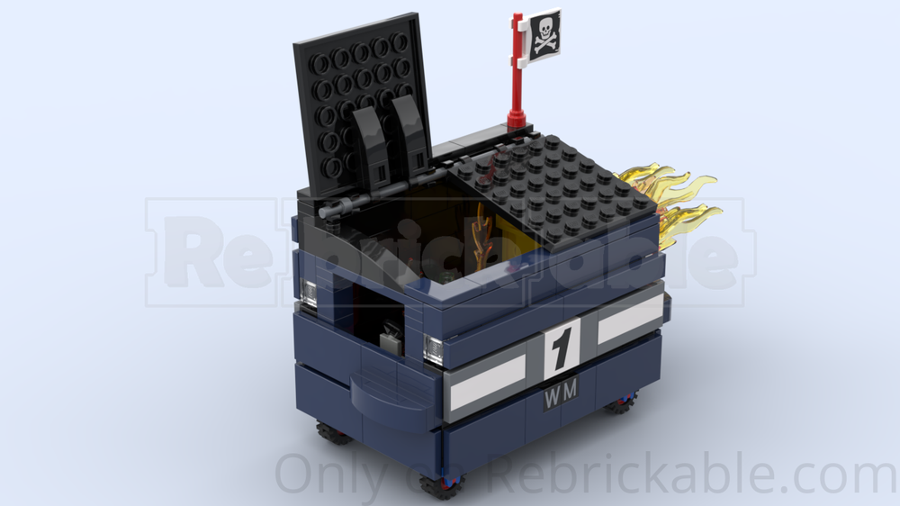 LEGO MOC Dumpster Fire-Bird by Agosami Brickworks | Rebrickable - Build ...