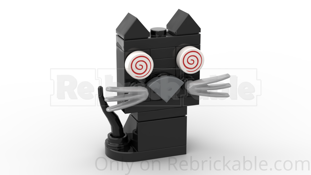 LEGO MOC Halloween Cat by Agosami Brickworks | Rebrickable - Build with ...