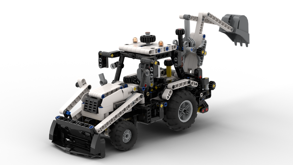 LEGO MOC Backhoe Loader by Ronald_Rumf | Rebrickable - Build with LEGO