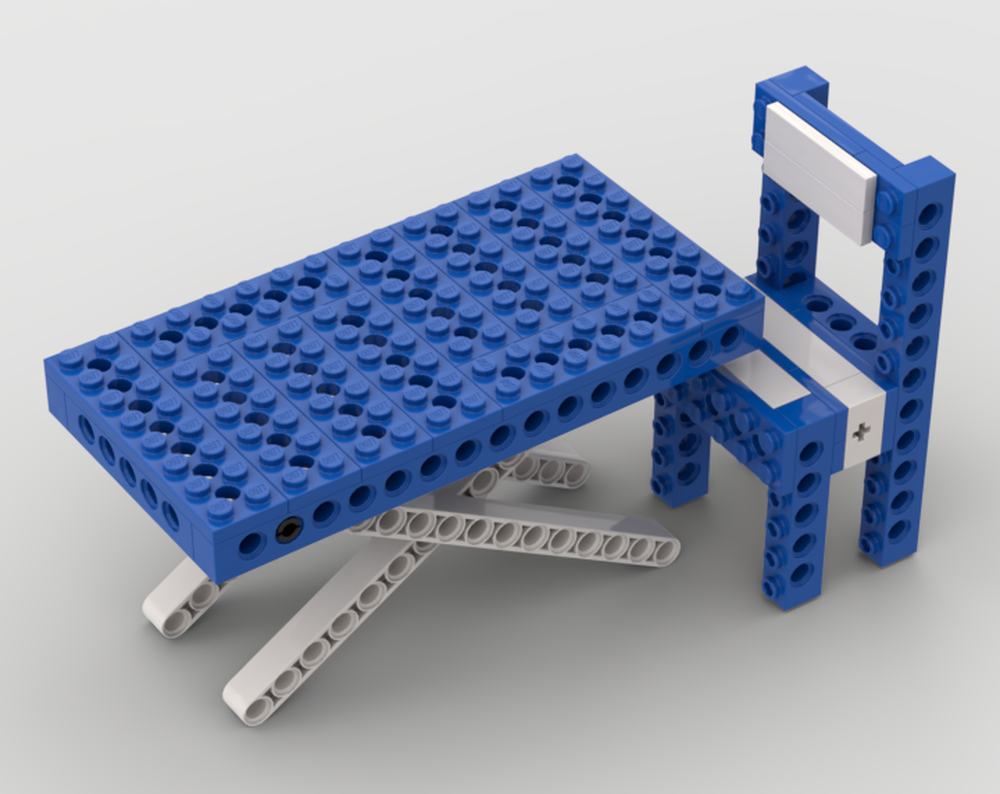LEGO MOC Furniture. Chair and table. by lazzariya | Rebrickable - Build ...