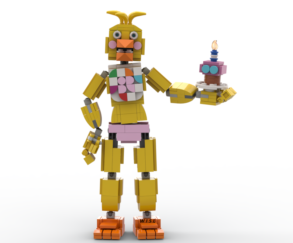 LEGO MOC FnaF 2 Toy Chica by BrickWisl2006 | Rebrickable - Build with LEGO