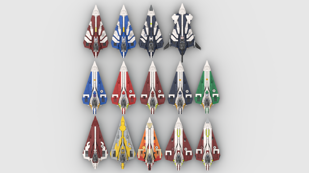 LEGO MOC Delta-7b & Delta-7 Aethersprite-class light interceptor ...