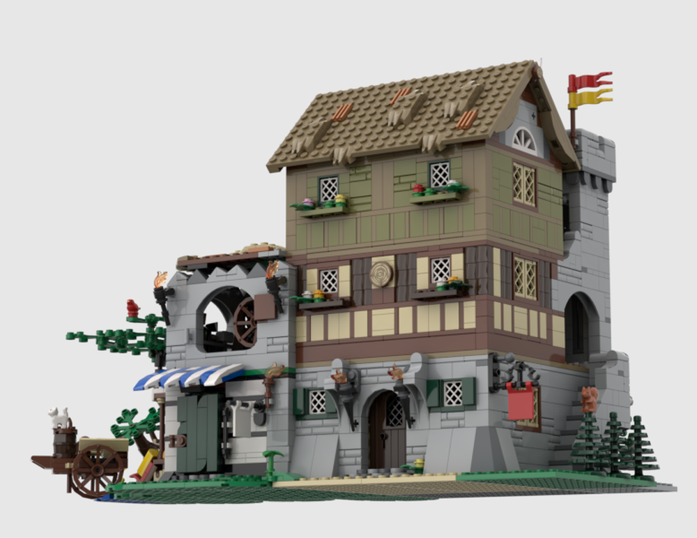 LEGO MOC Medieval Building , Alternate build of Lego 10332 by ...