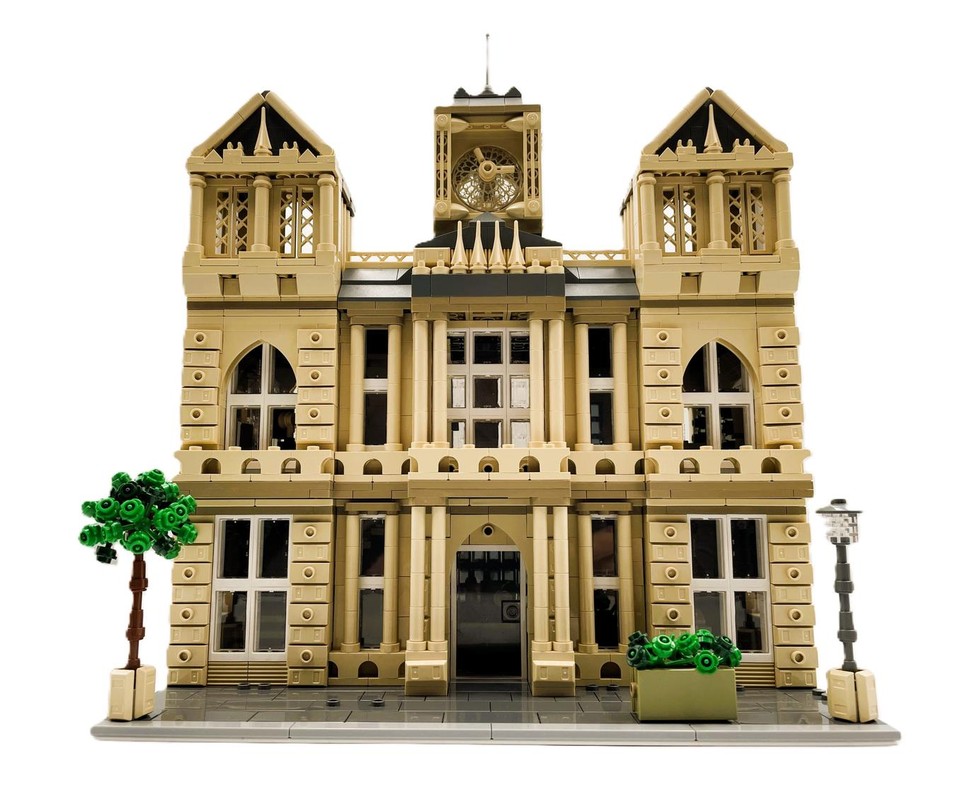 LEGO MOC Old Town Hall Modular Modified build of 21061 by re-bricked ...