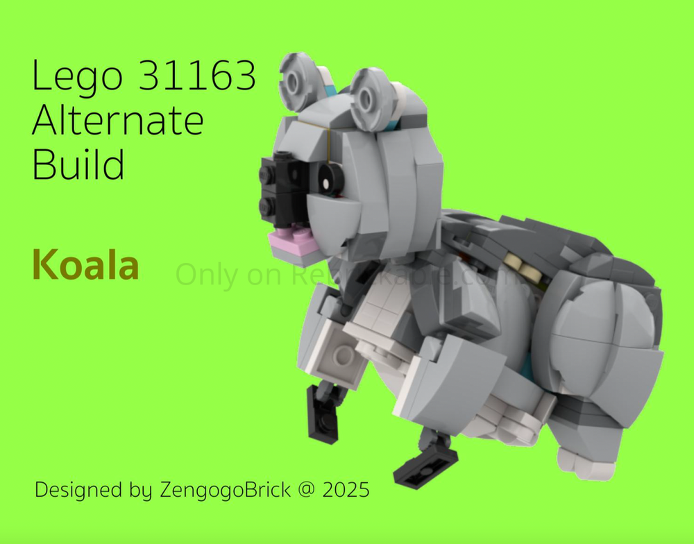 LEGO MOC 31163 Koala by zengogobrick | Rebrickable - Build with LEGO