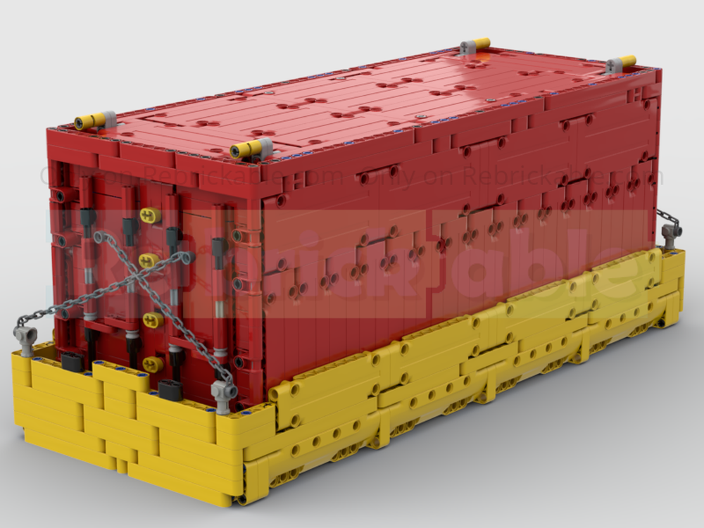 LEGO MOC Container Freight Barge 20" for Harbour Tug by TECHNICer83 ...