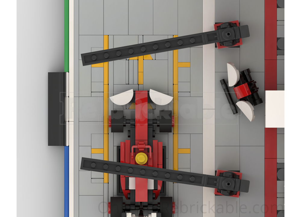 LEGO MOC-216101 F1 pit stop garage by lmcpictures | Rebrickable - Build ...
