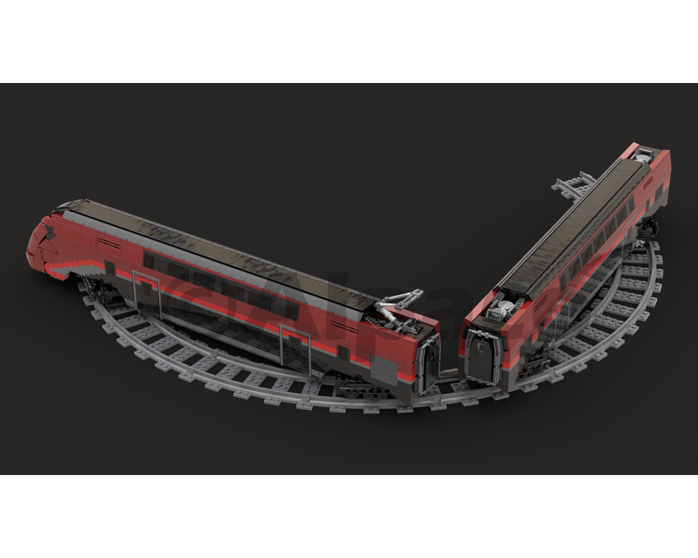 LEGO MOC railjet KISS 200 by Alpaco | Rebrickable - Build with LEGO