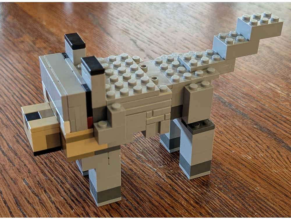 LEGO MOC 21261 Sitting/Standing Wolf by cookfig | Rebrickable - Build ...