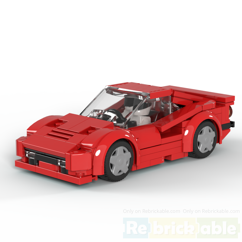 LEGO MOC Ferrrari 288 GTO by MinifigGarage | Rebrickable - Build with LEGO