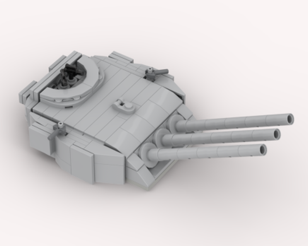 LEGO MOC Gun Turret(Uss Iowa) by Burnin_Briks | Rebrickable - Build ...