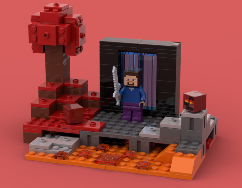 LEGO MOC nether portal by CarterTheCreator | Rebrickable - Build with LEGO
