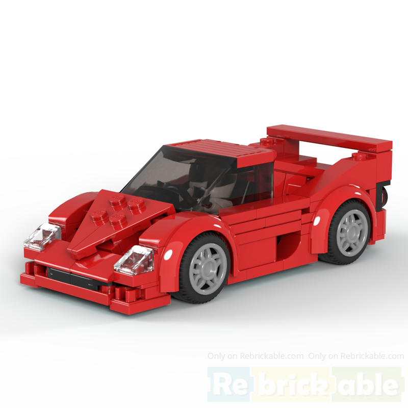 LEGO MOC Ferrrari F50 by MinifigGarage | Rebrickable - Build with LEGO