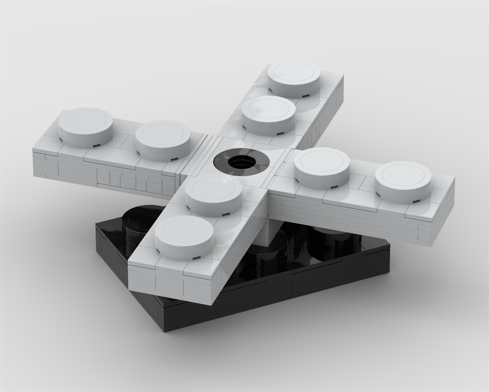 LEGO MOC Upscaled 4-blade propeller by Briquoleur | Rebrickable - Build ...