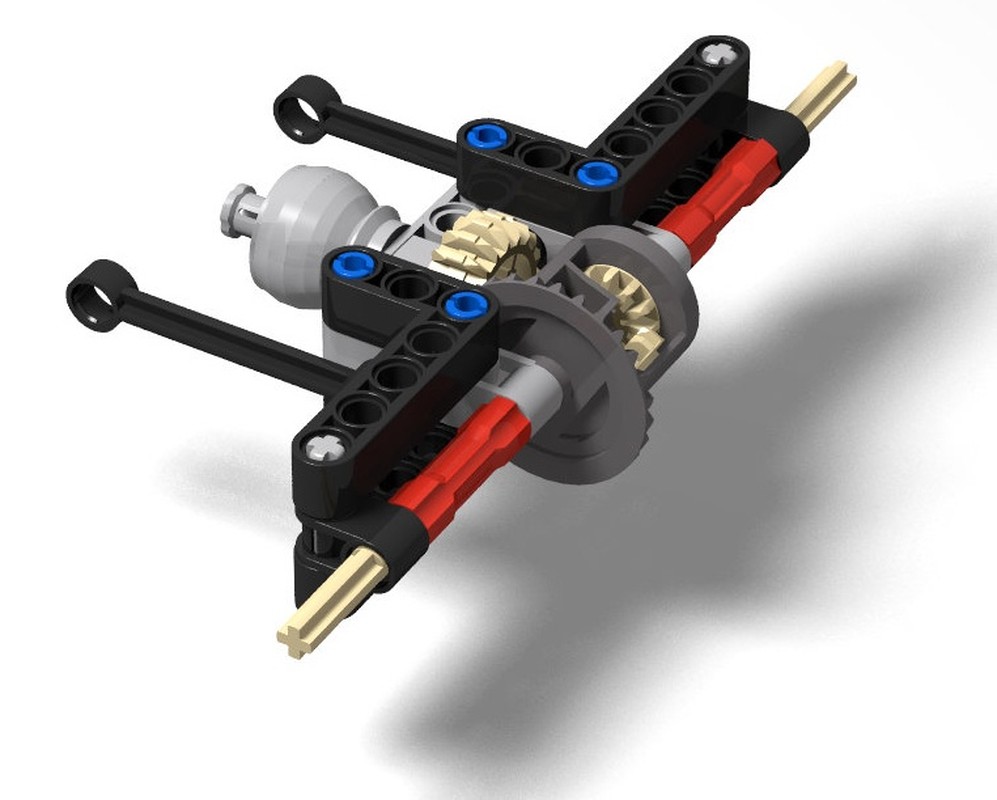 Lego Moc Buggy Axle With Old Dif By Jgirden Rebrickable Build With Lego