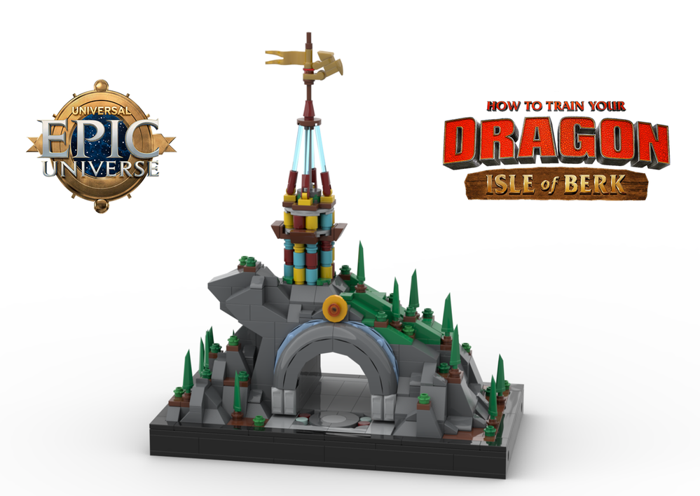 LEGO MOC DRAGON / ISLE OF BERK PORTAL - Universal's Epic Universe by ...